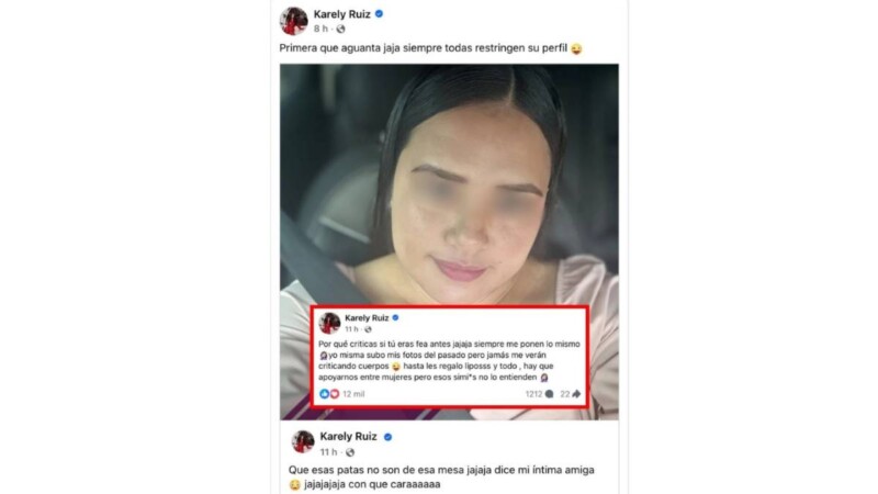 Karely Ruiz exhibe a usuaria que criticó a su hija y la disputa escala ...